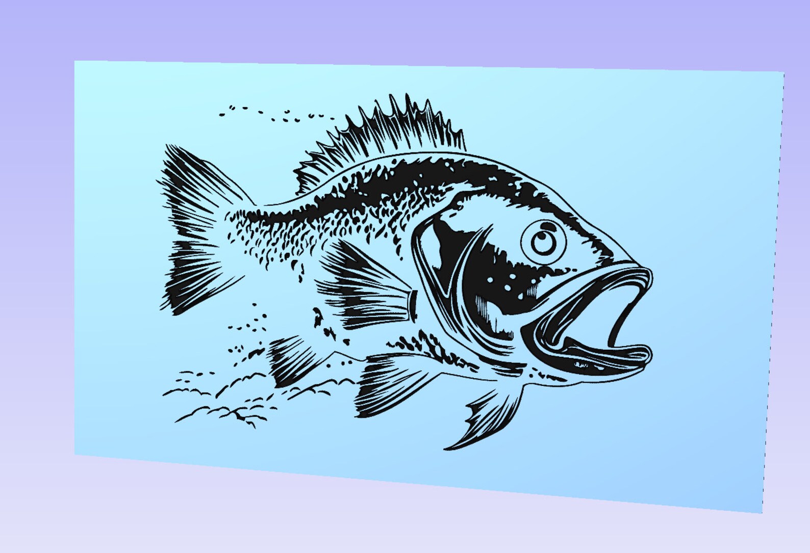Large Mouth Bass SVG, Fishing, Pdf, Cnc, Laser, - Etsy