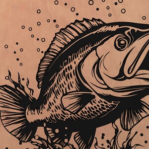 Large Mouth Bass SVG, Fishing, Pdf, Cnc, Laser, - Etsy