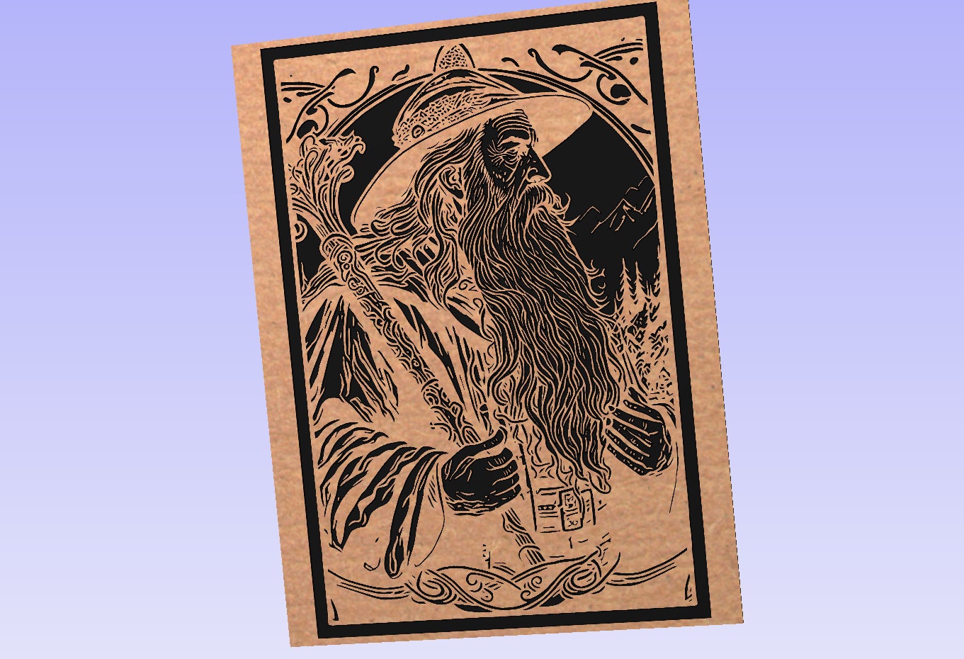 Wizard Svg, Mage Svg, SVG, Rustic, Old Man, Black and White, Vector ...