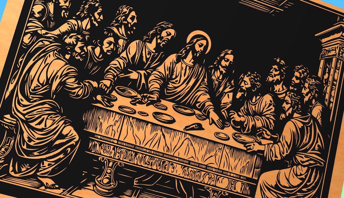 The Last Supper Svg, Jesus Christ Svg, Ultima Cena, Christian, SVG ...