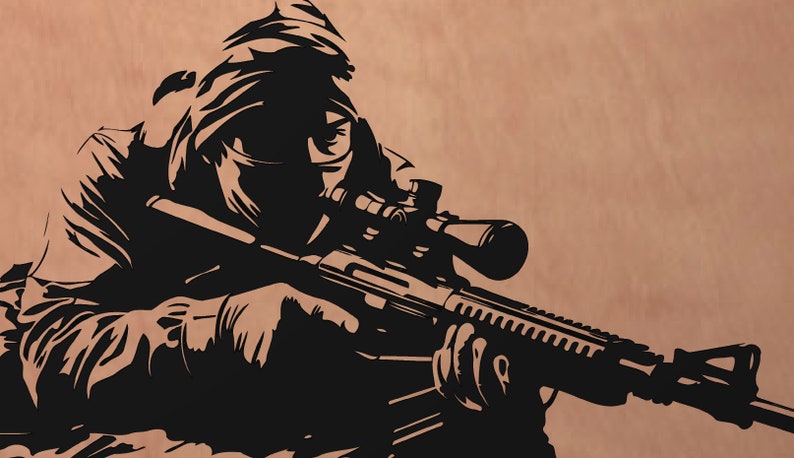 Soldier, Swat, Police, Heavy Duty, Warrior, SVG, Black and White ...