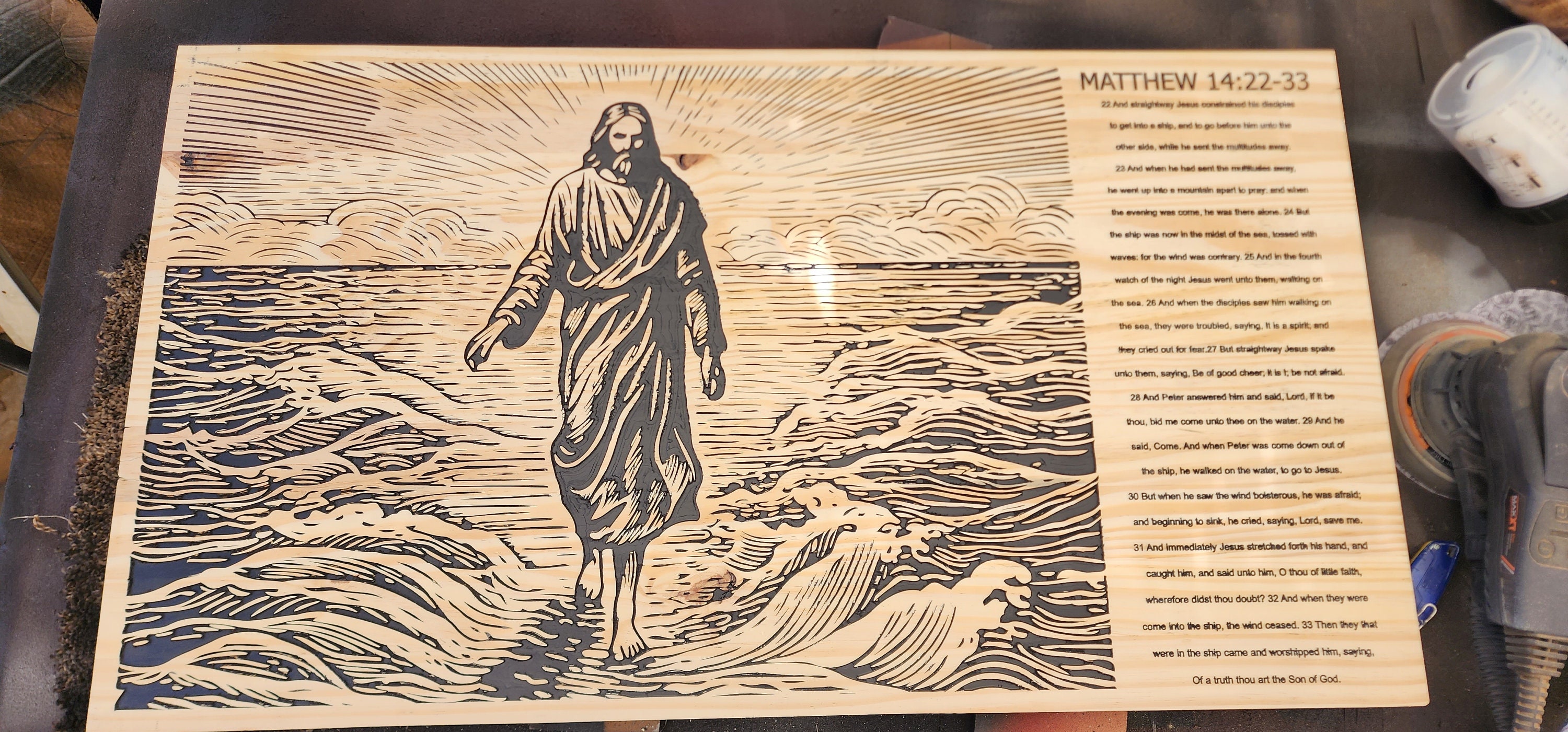 Jesus Walking on Water Svg, Jesus Christ Svg, Christian, SVG, Rustic ...