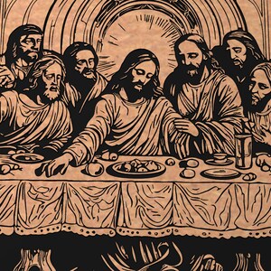 The Last Supper Svg, Jesus Christ Svg, Ultima Cena, Christian, SVG ...