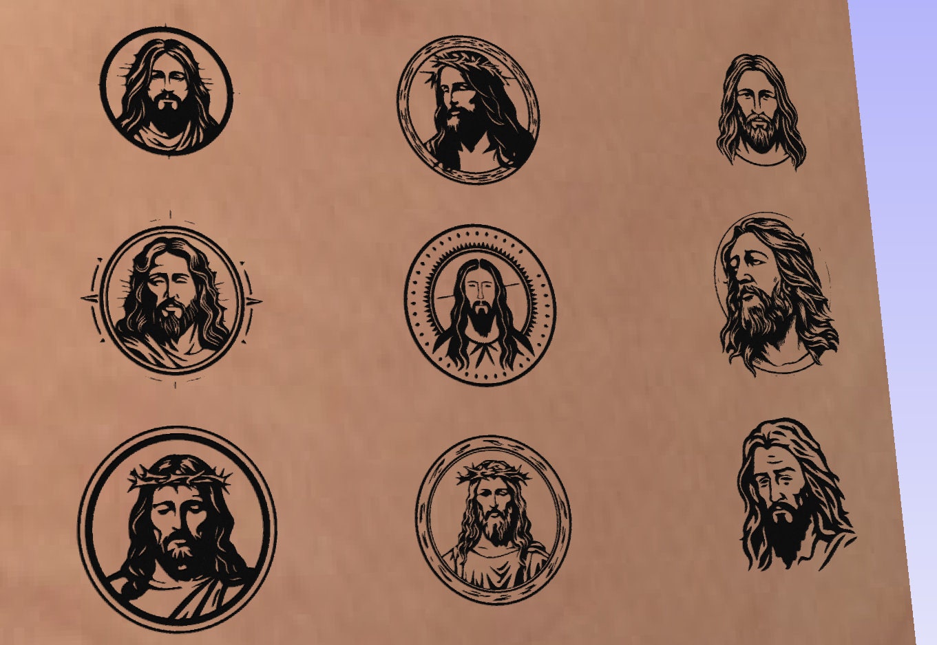 Jesus Christ Logo Type SVG, PDF, DXF Files, 35 in Total Pack 1 - Etsy