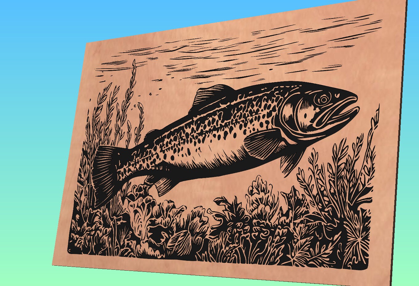 Rainbow Trout SVG, Fishing, Pdf, Cnc, Dxf - Etsy