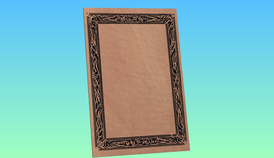 Picture Frames, Border for Cnc, Flourishes, SVG, Rustic, Black and ...