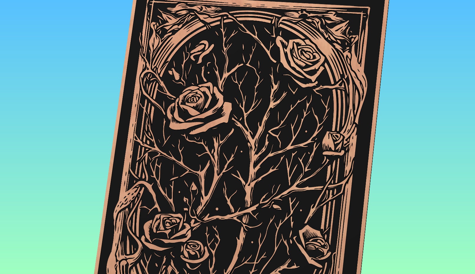 Rose Carve, Picture Frames, Border for Cnc, Flourishes, SVG, Rustic ...
