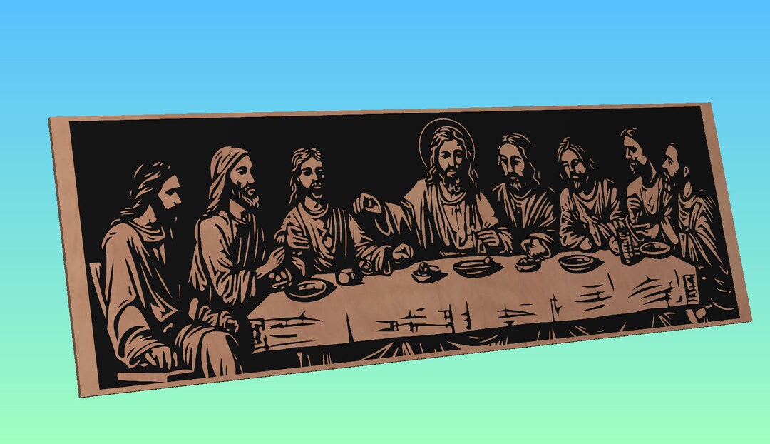 La Última Cena svg Jesucristo svg Cristiano SVG rústico - Etsy España