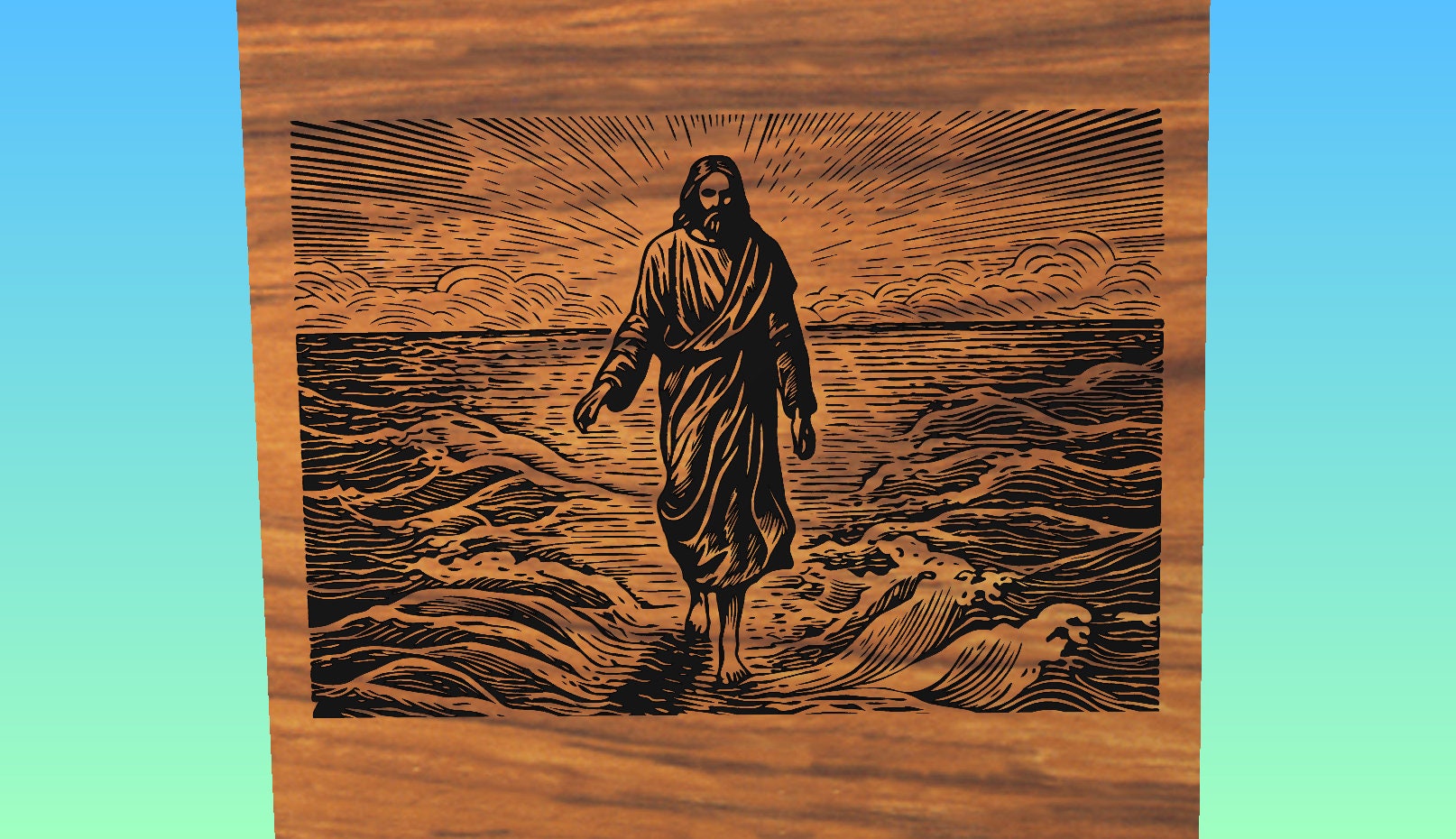 Jesus Walking on Water Svg, Jesus Christ Svg, Christian, SVG, Rustic ...