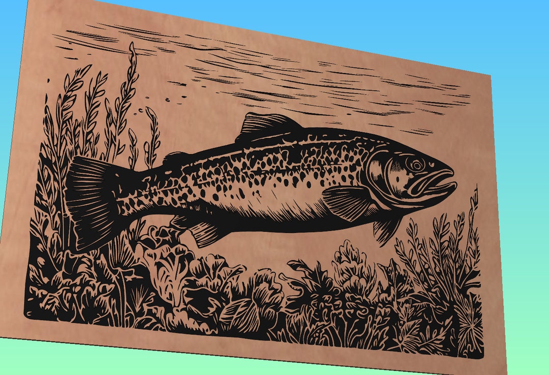 Rainbow Trout SVG, Fishing, Pdf, Cnc, Dxf - Etsy