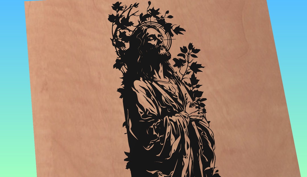 Jesus Cristo svg, Jesus svg, cristão, SVG, rústico, preto e branco ...