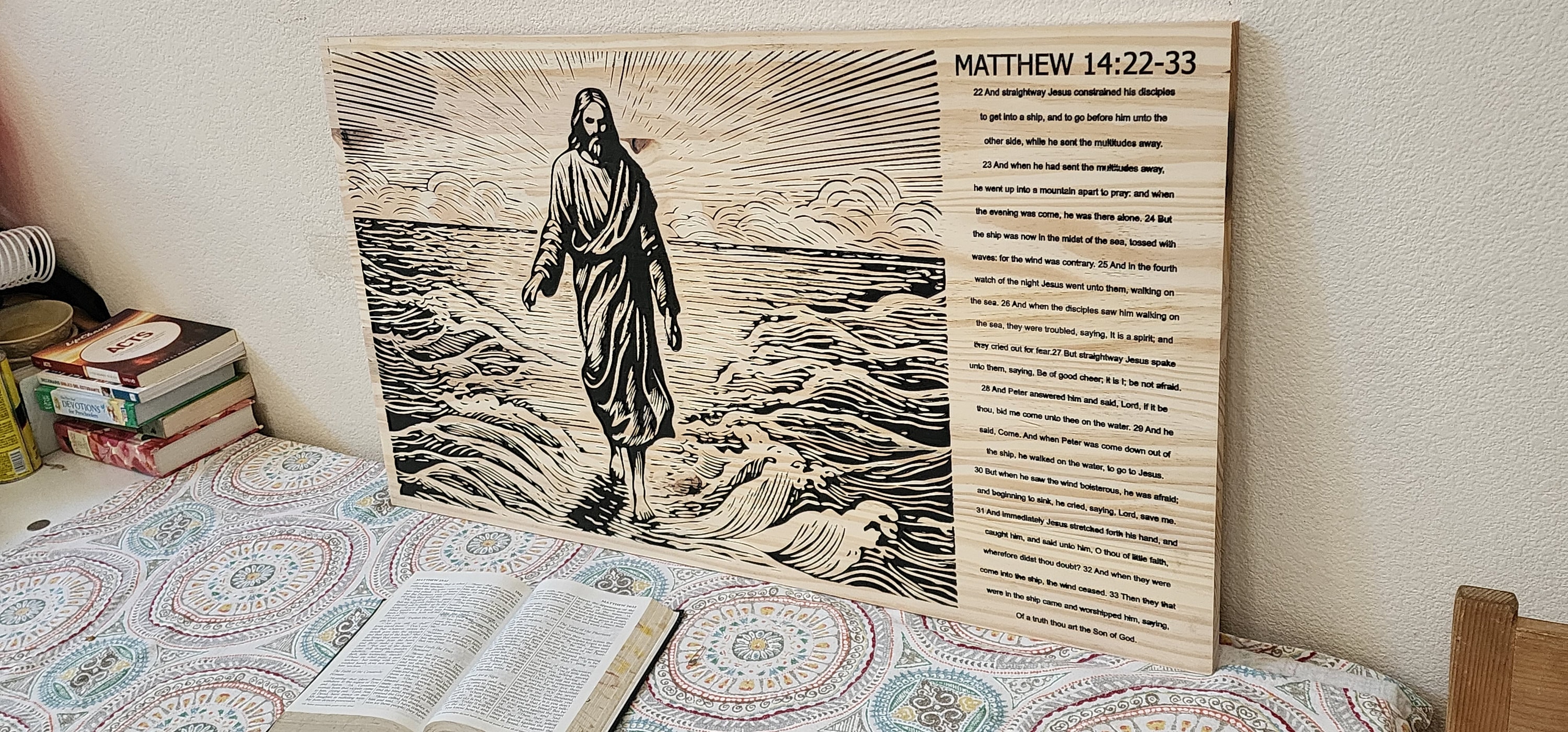 Jesus Walking on Water Svg, Jesus Christ Svg, Christian, SVG, Rustic ...