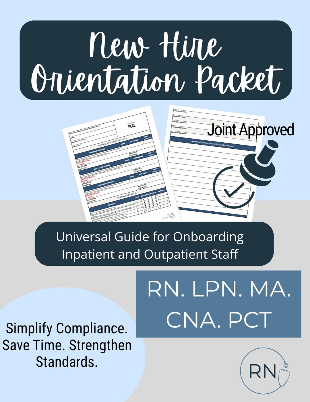 New Hire Orientation Packet for Medical Staff | Editable Onboarding ...