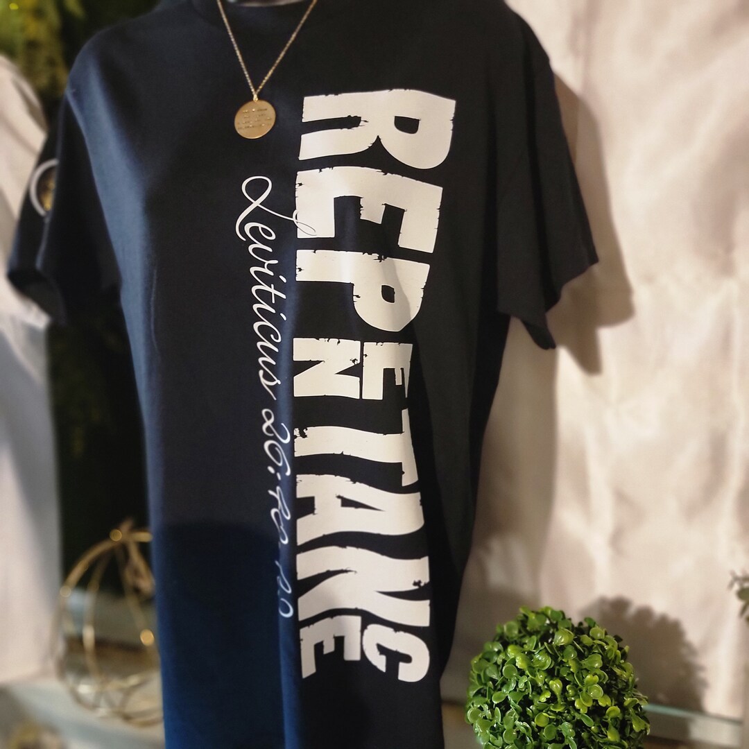 Repentance Front and Back Design - Etsy