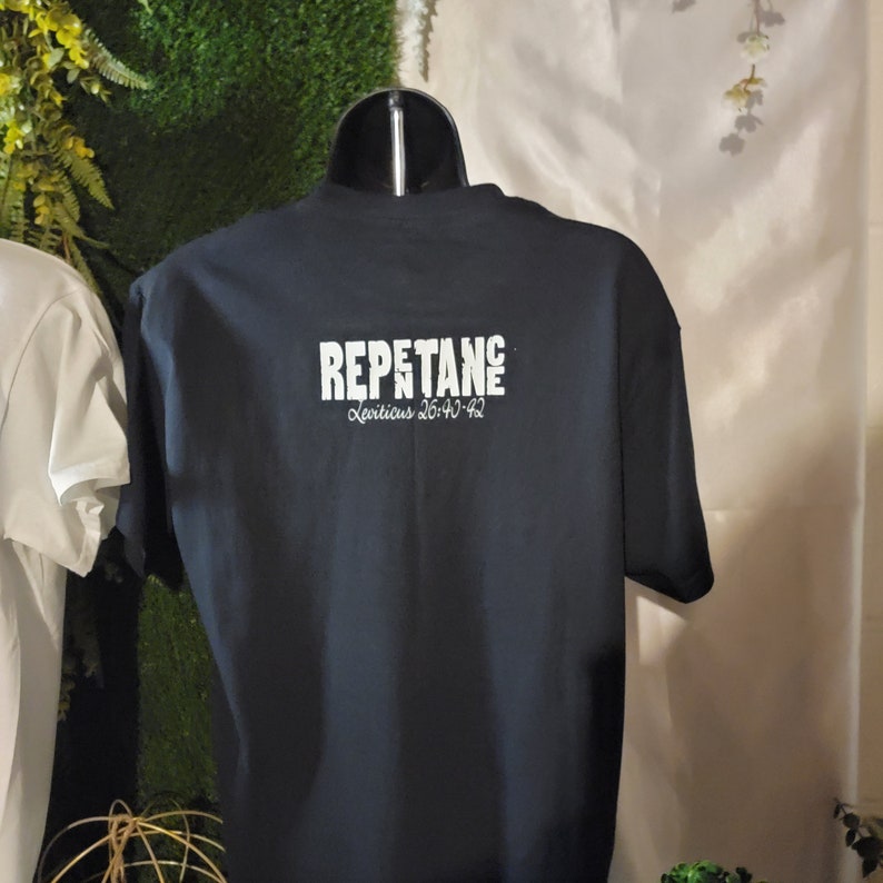 Repentance Front and Back Design - Etsy