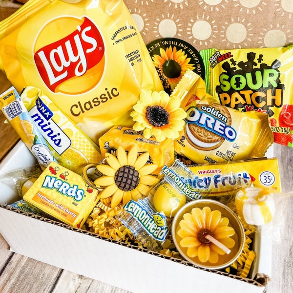 Yellow Snack Box - Etsy