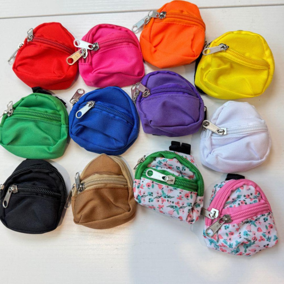 Mini Back Pack Coin Purse Doll Backpack 12 Colors to Chose From! - Etsy
