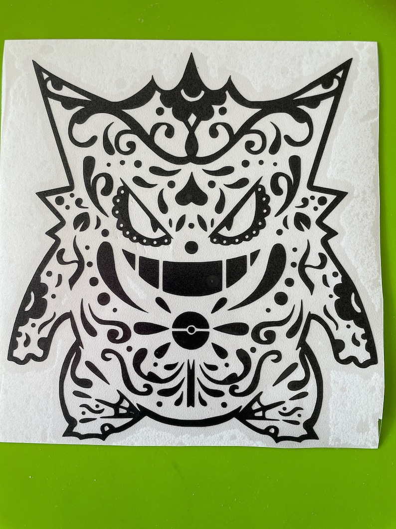 Gengar Day of the Dead Vinyl Decal - Etsy