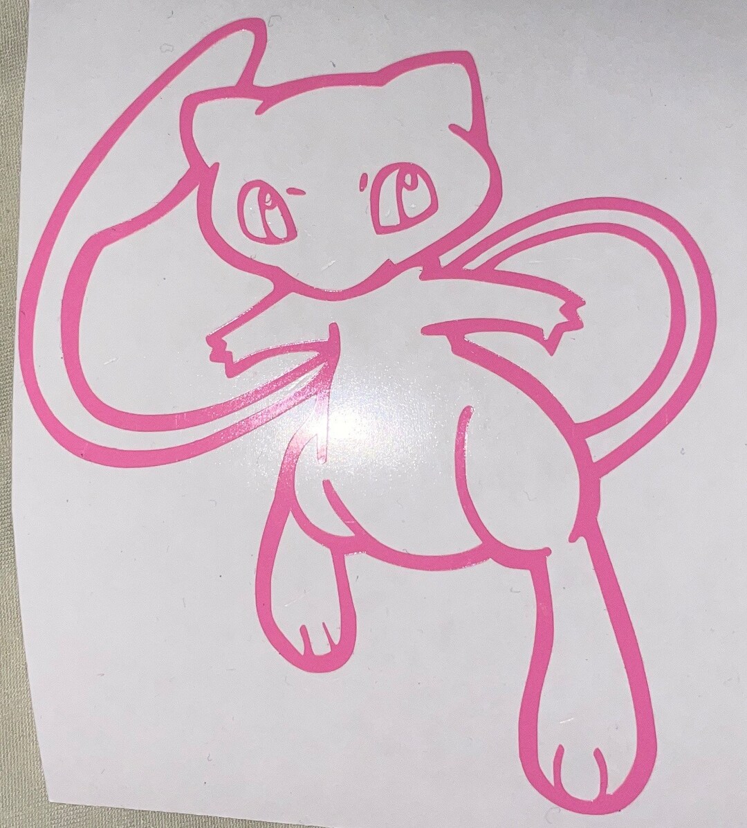 Mew Vinyl Decal - Etsy