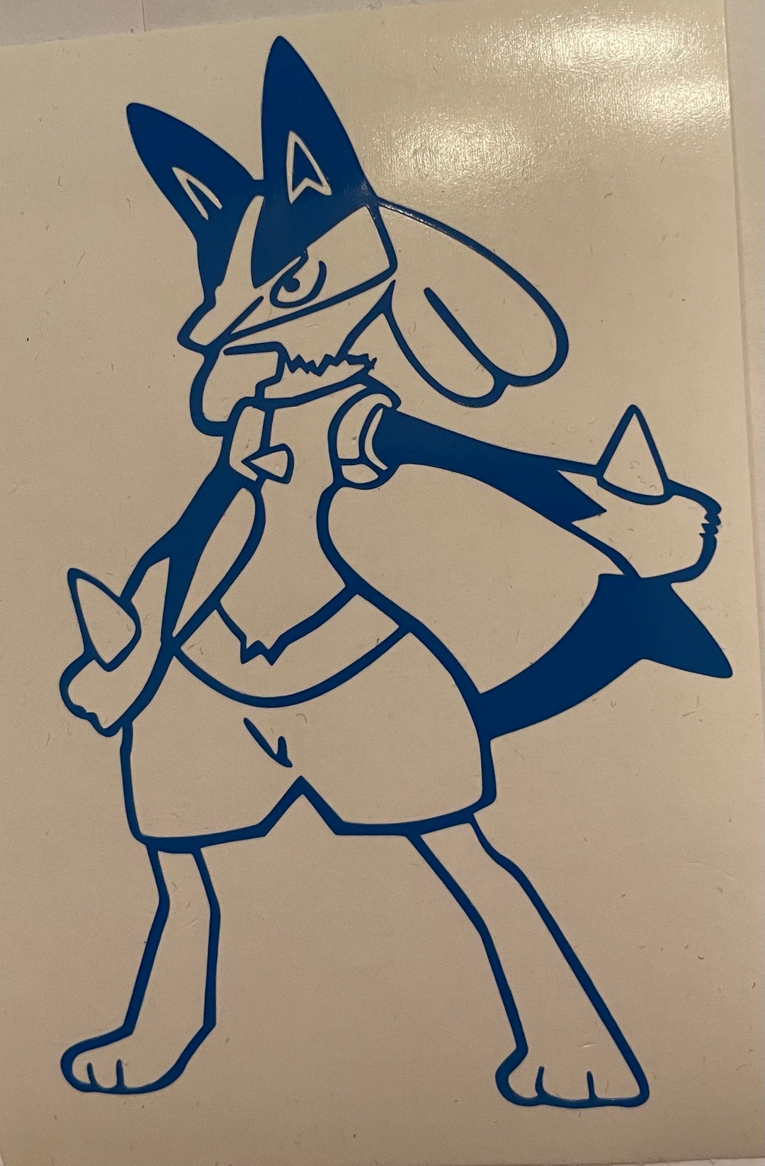 Lucario Vinyl Decal - Etsy