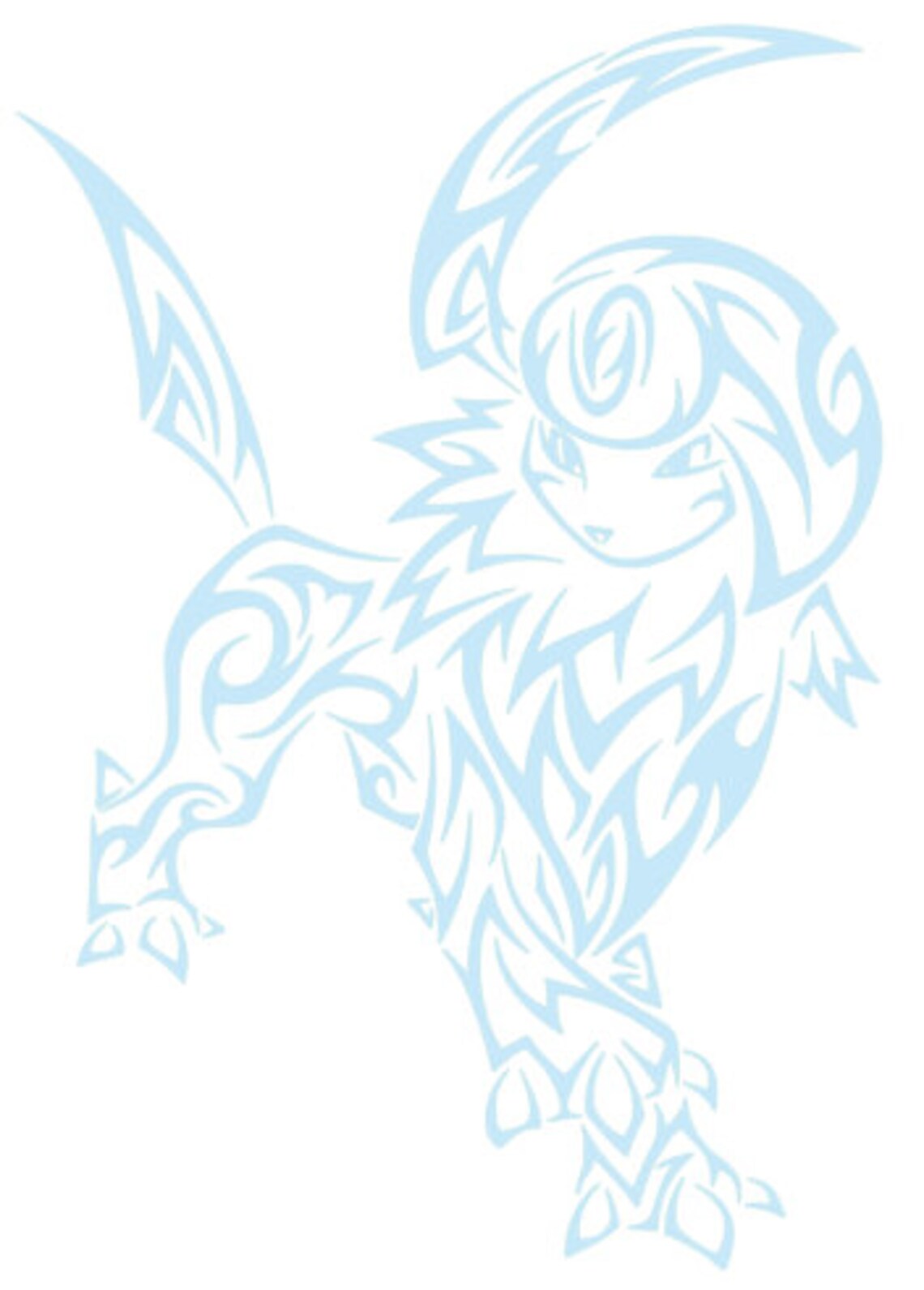 Tribal Absol Vinyl Decal - Etsy