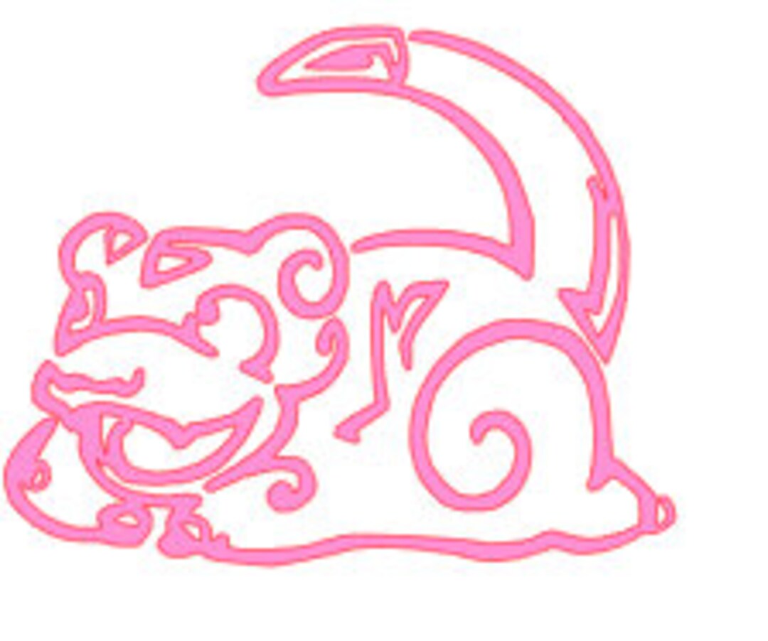 Tribal Slowpoke Vinyl Decal - Etsy