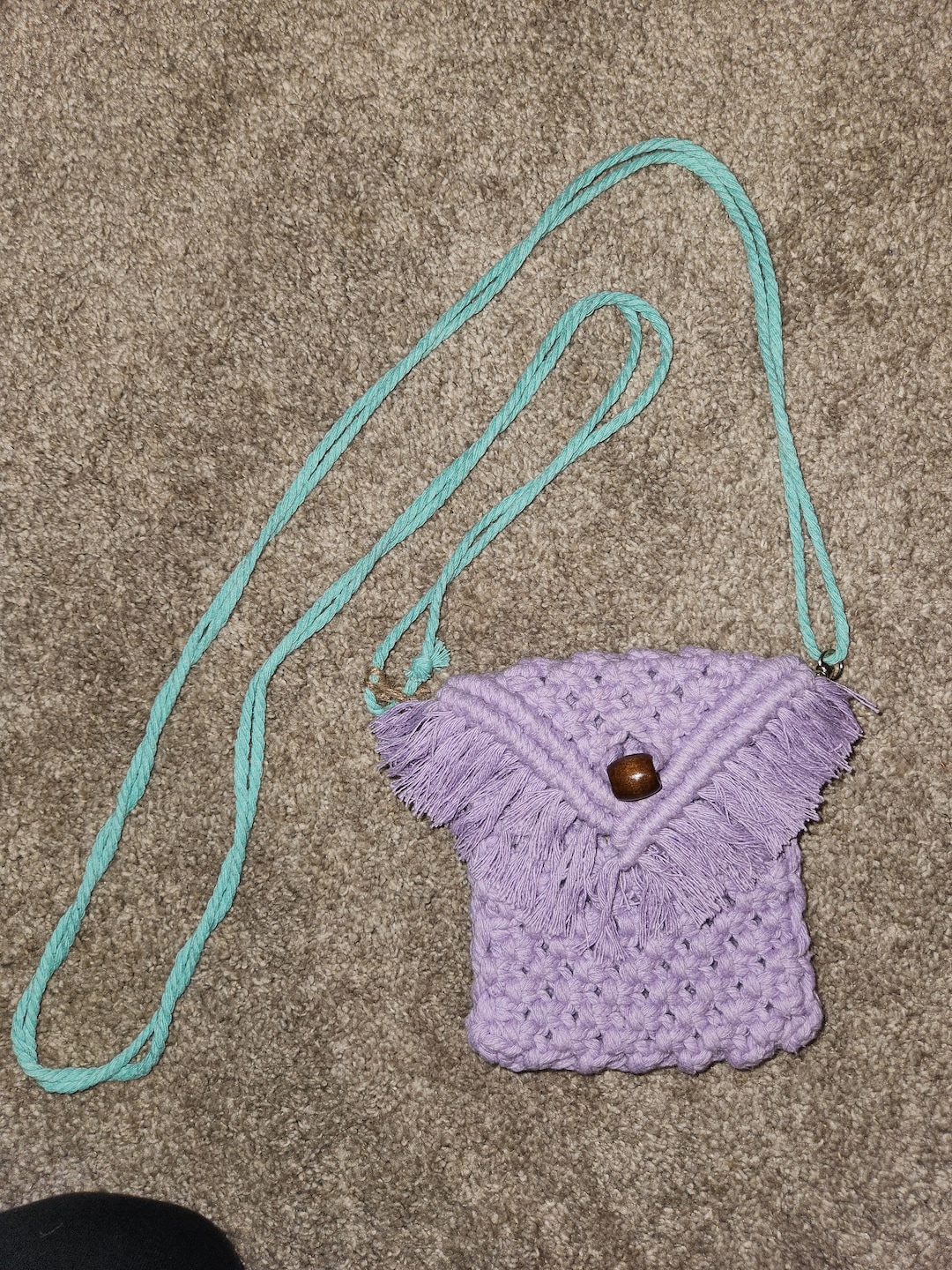 Macrame Small Purse - Etsy