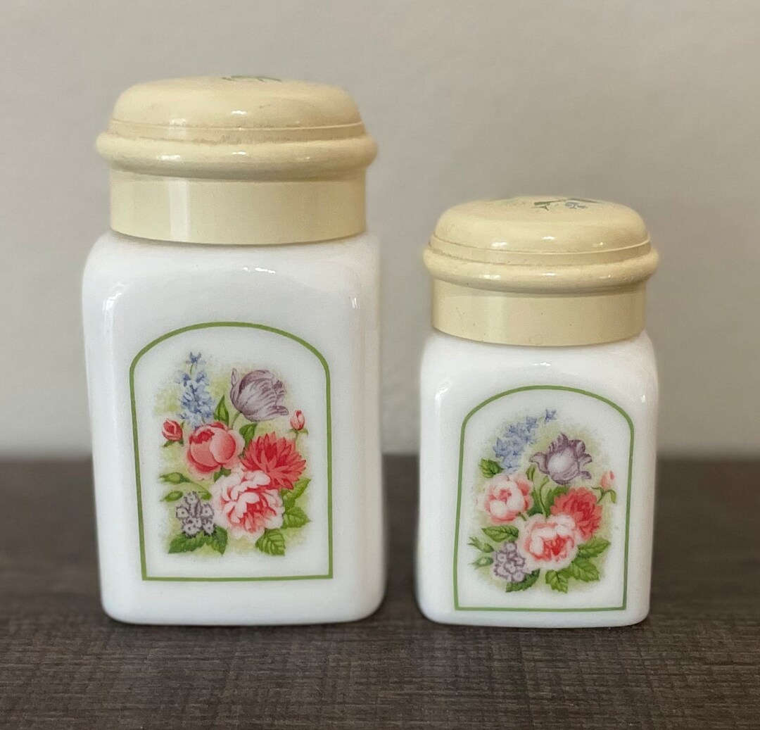Vintage Milk Glass, Avon Vanity Jars, Powder and Bath Oil Jars - Etsy