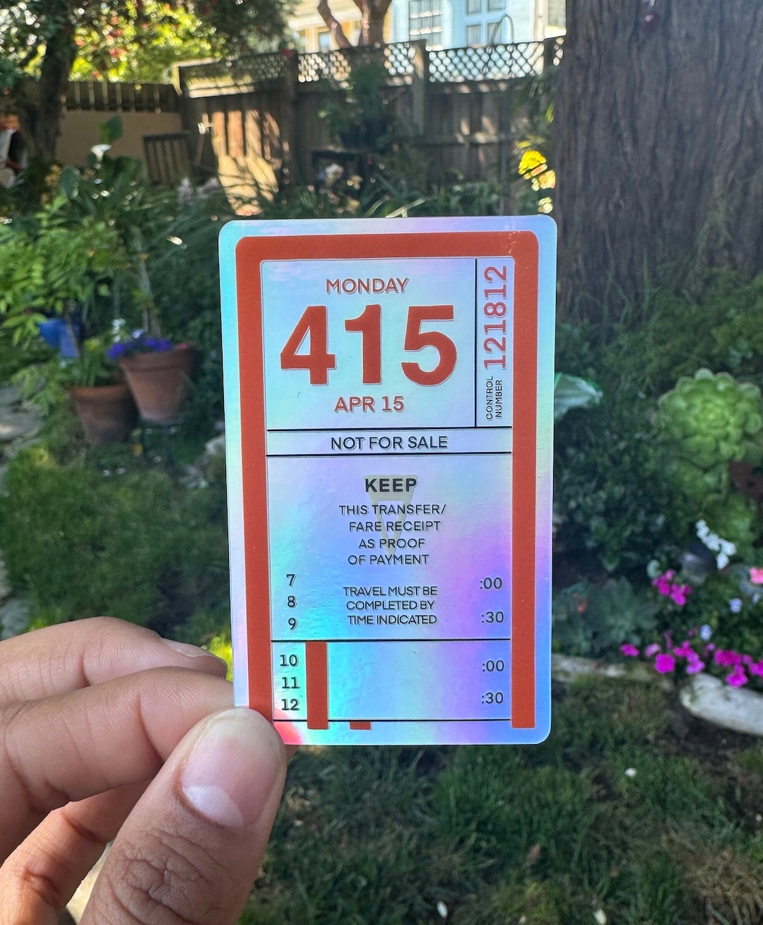 SF Muni Transfer Orange Sticker - Etsy