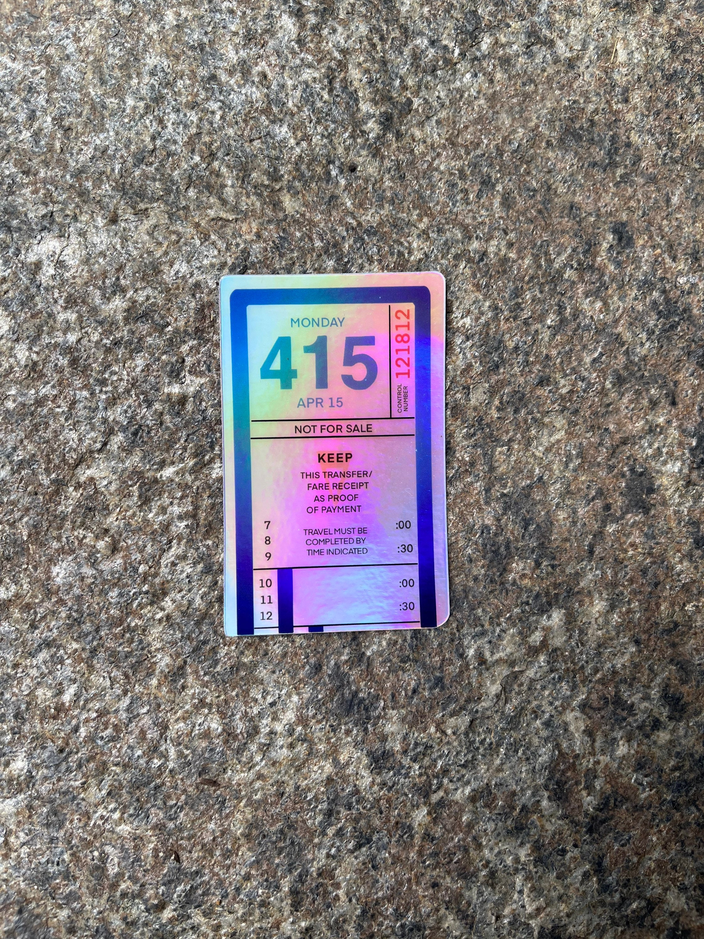 SF Muni Transfer Blue Sticker - Etsy