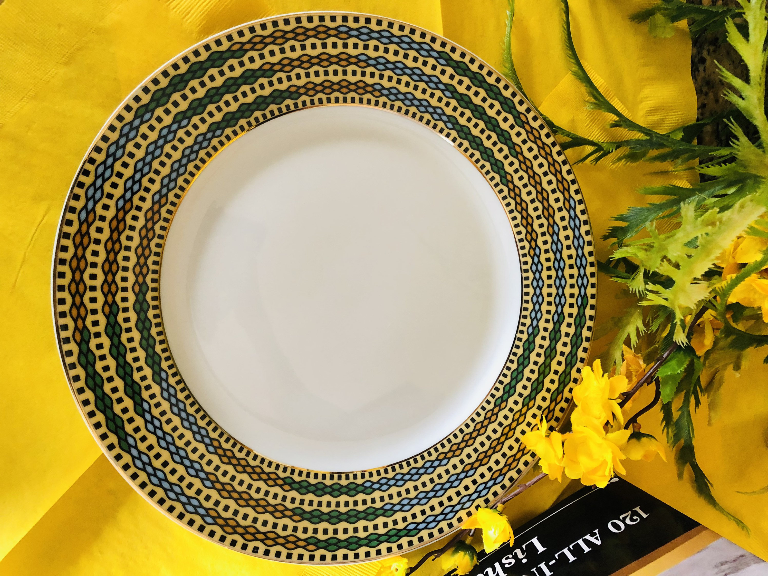 6pcs Ethiopian/eritrean Porcelain 6-pieces Dinner Plates Set, Elegant ...
