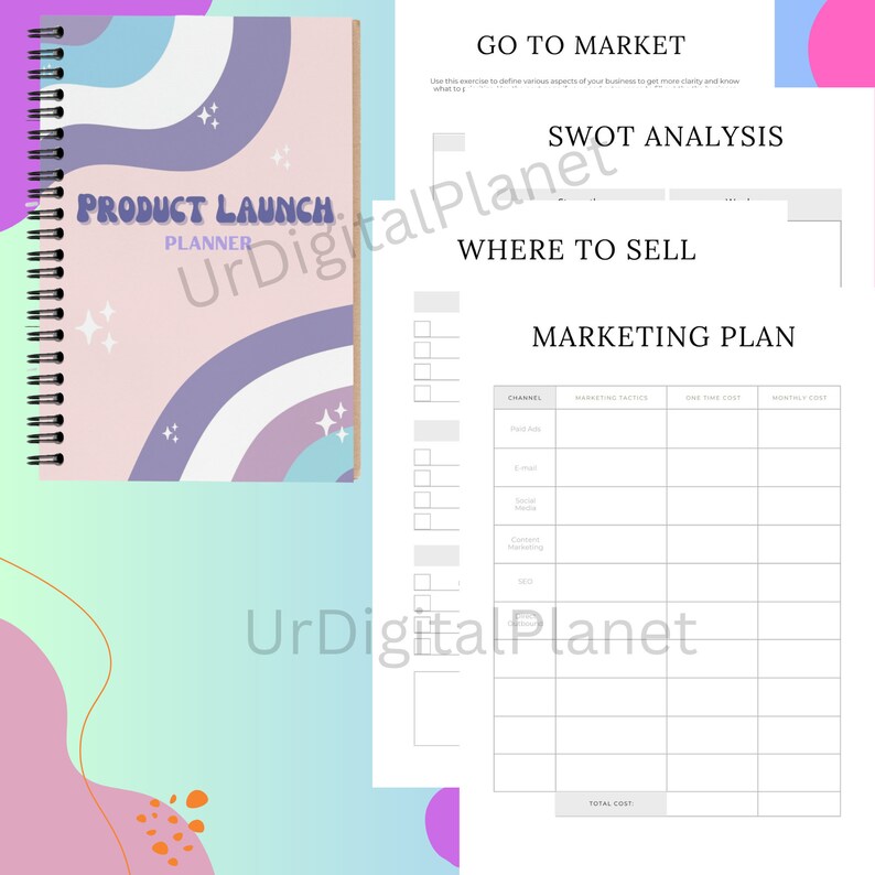 Product Launch Planner Digital, Promotion Launch Planner, Product Launch Planner Printable - Etsy
