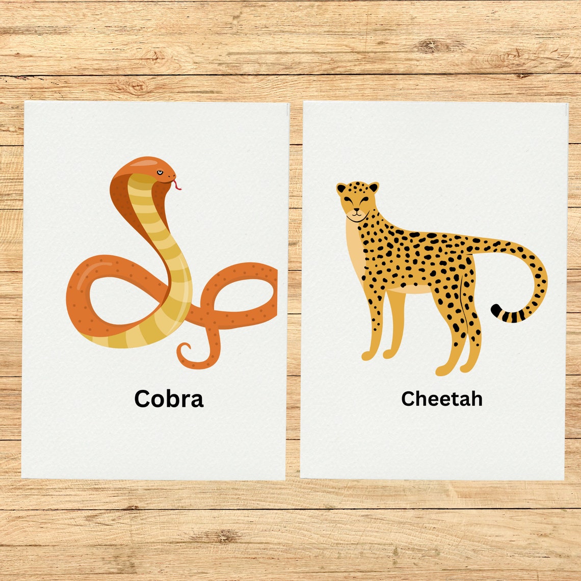 Tarjetas Imprimibles preescolar Animales de la Jungla Tarjetas - Etsy ...