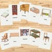 Editable Montessori Cards Furniture Flash Cards Nomenclature Flashcards ...