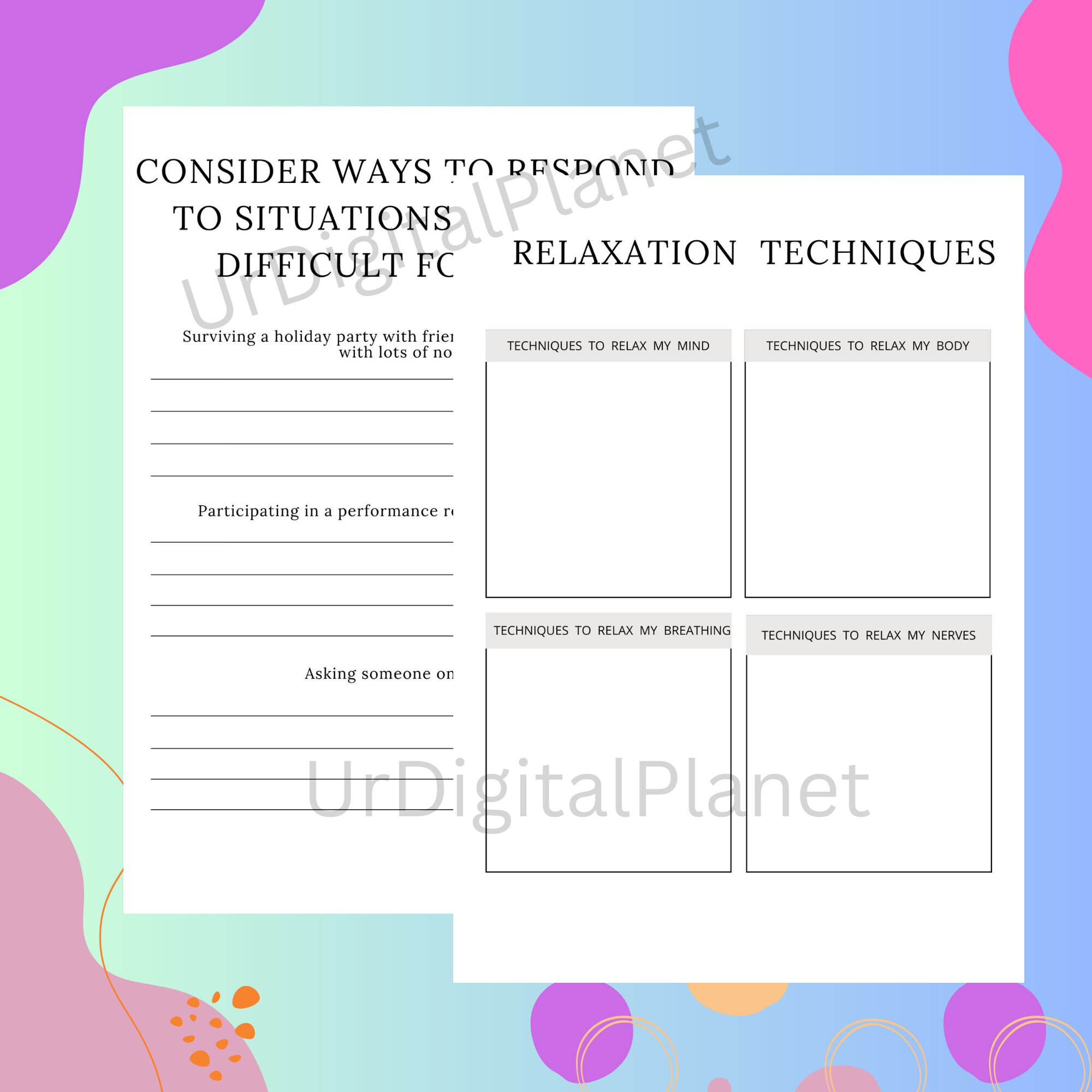 Introvert Journal Digital, Printable Introvert Journal, Self Care ...
