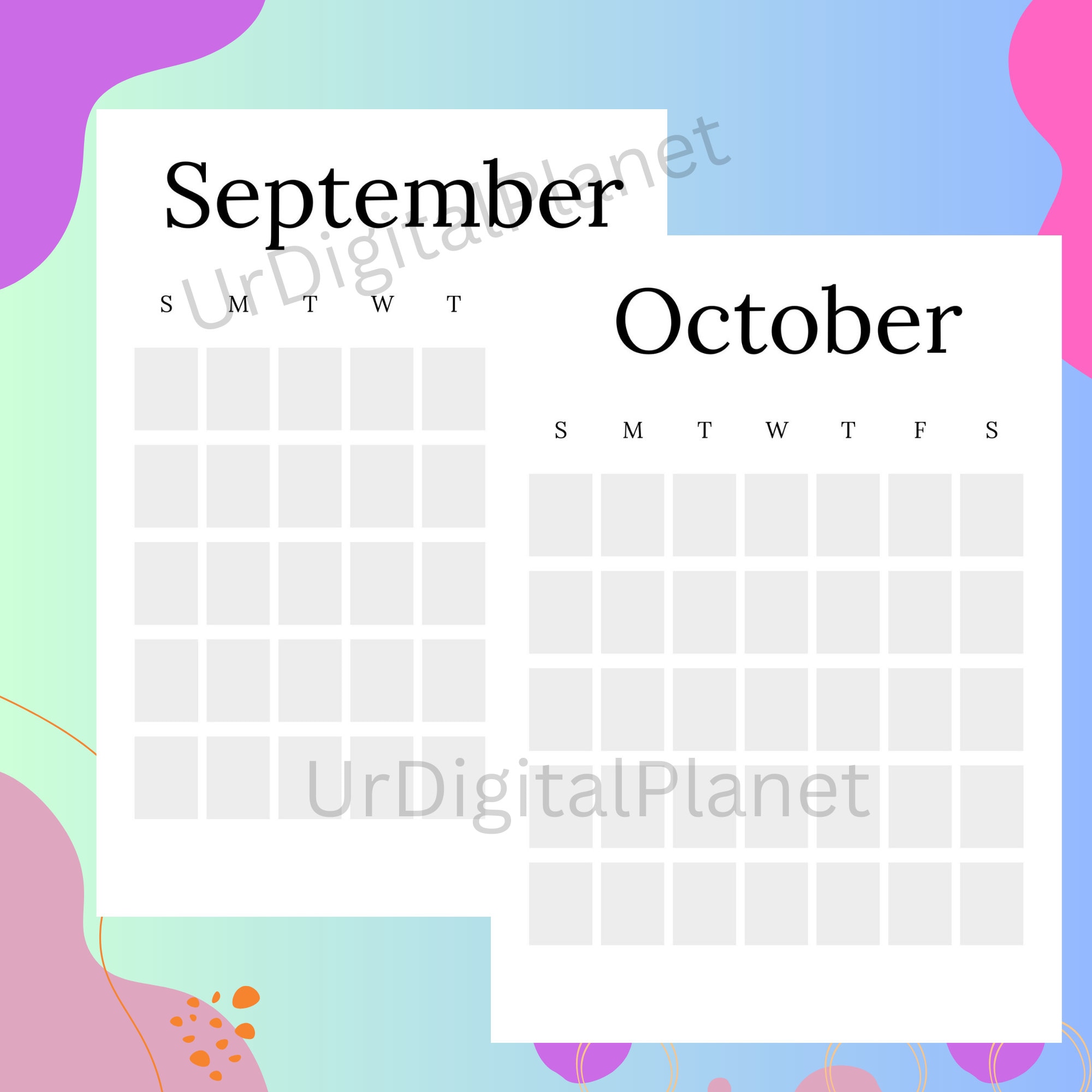 2024 Calendar Digital, Editable 2024 Calendar, Customized 2024 Calendar ...