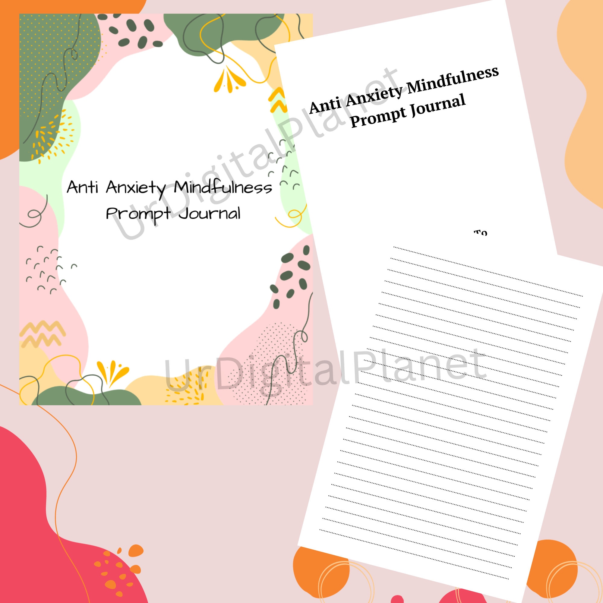 Anxiety Therapy Journal Downloadable Printable, Anxiety Diary, Self ...