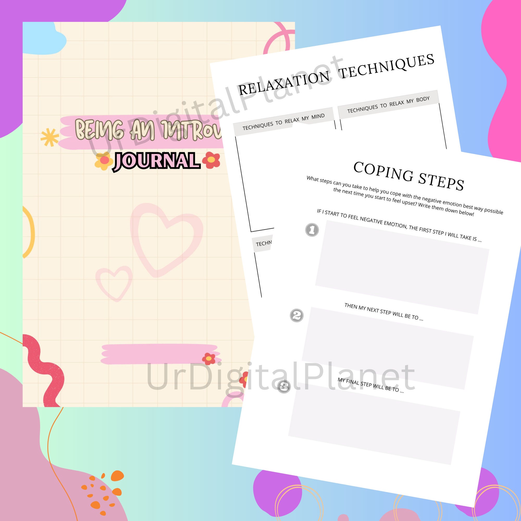 Introvert Journal Digital, Printable Introvert Journal, Self Care ...