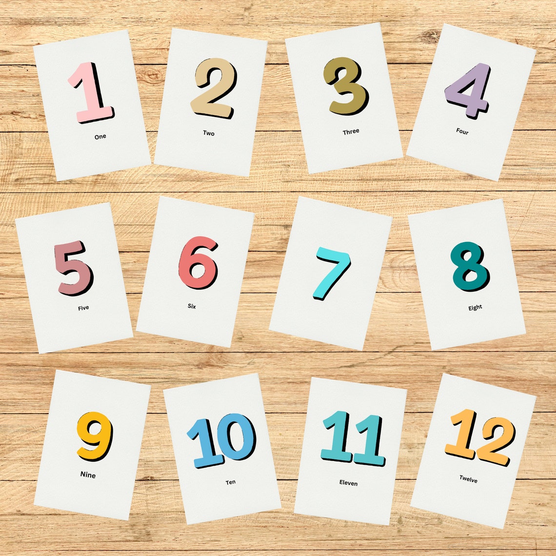 Preschool Counting Flash Cards Number Flash Cards 1-100, Count to 100 ...