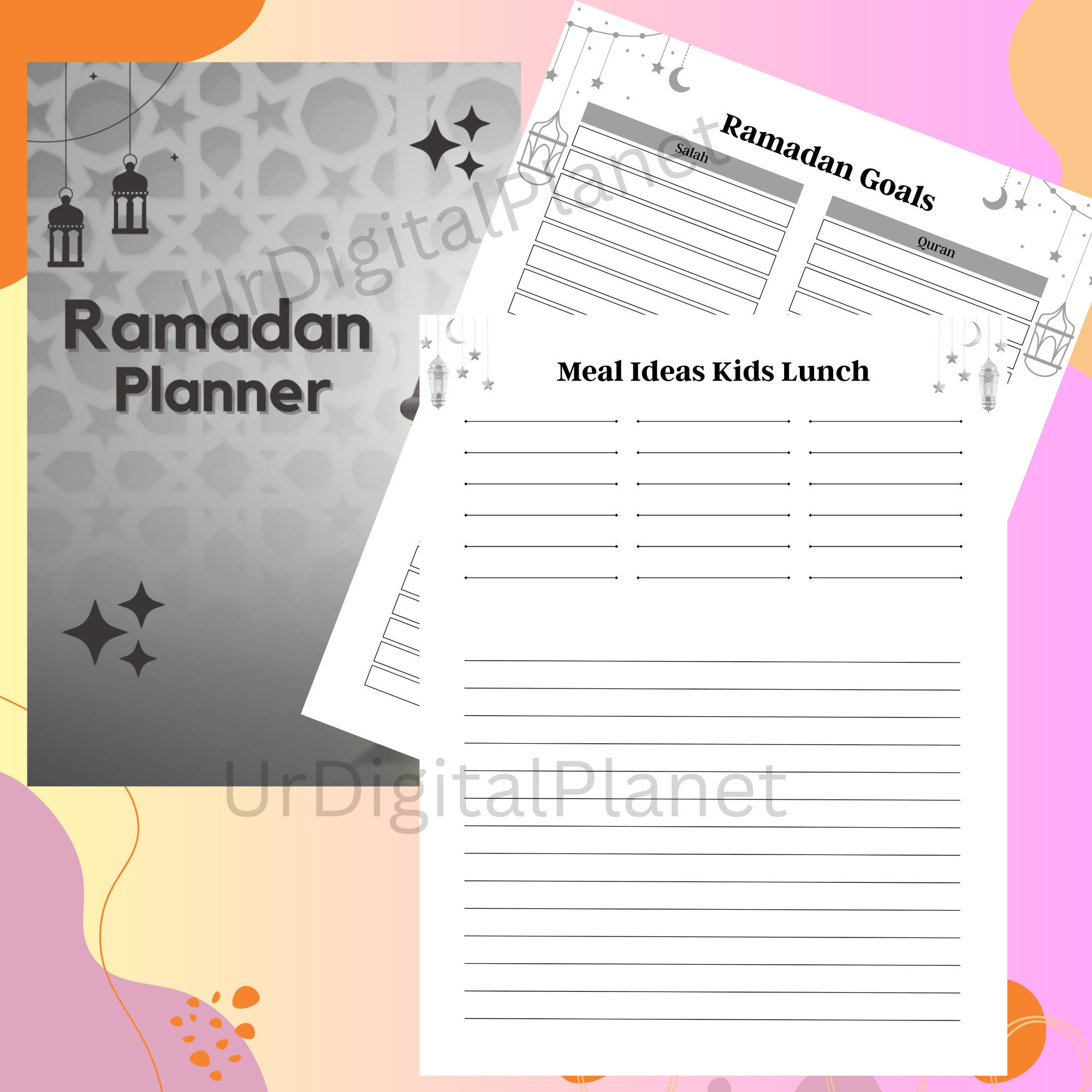 Ramadan Planner Digital, Printable Ramadan Planner, Digital Planner for ...