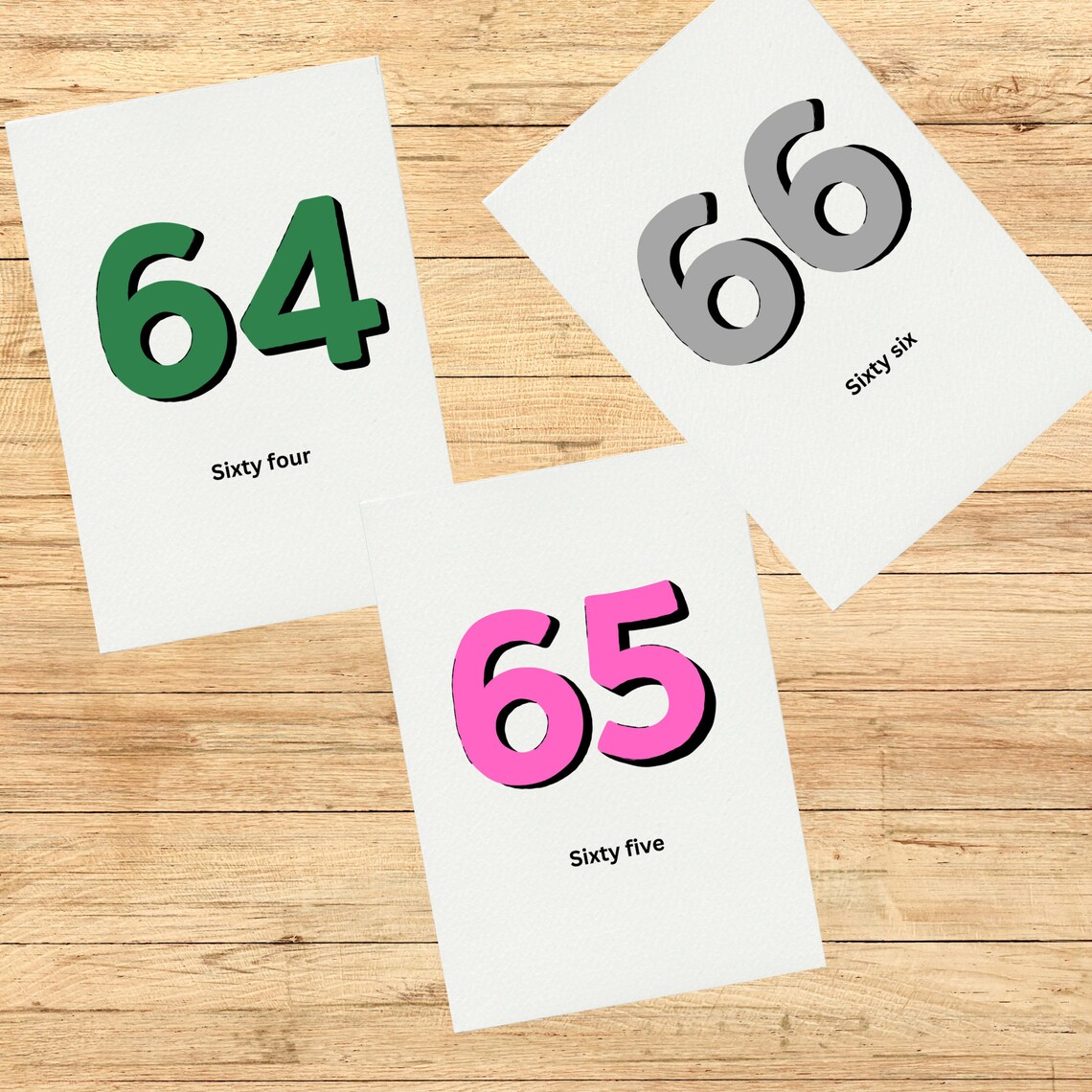 Preschool Counting Flash Cards Number Flash Cards 1-100, Count to 100 ...