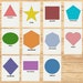 13 Shape Flash Cards, Geometric Shapes, Preschool Montessori Materials ...