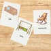 Editable Montessori Cards Furniture Flash Cards Nomenclature Flashcards ...