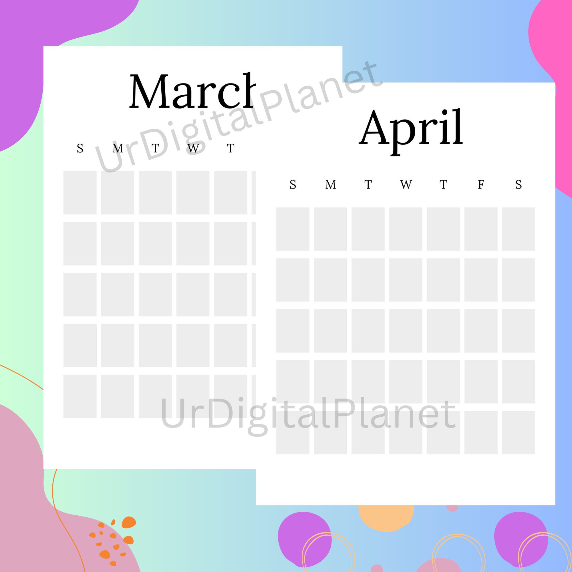 2024 Calendar Digital, Editable 2024 Calendar, Customized 2024 Calendar ...