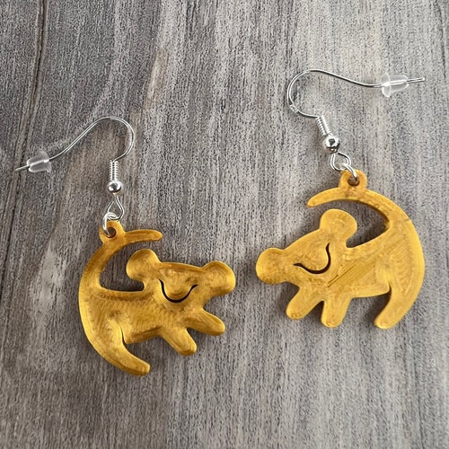 Simba Earrings Disney the Lion King Hypoallergenic Stainless - Etsy