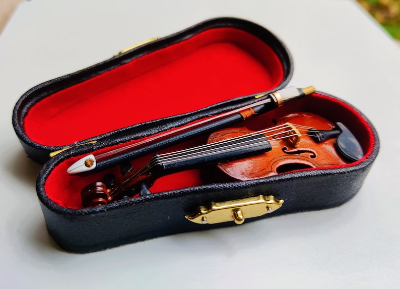 Miniature Violin Desk Toy Gag Gift Sad Violin - Etsy
