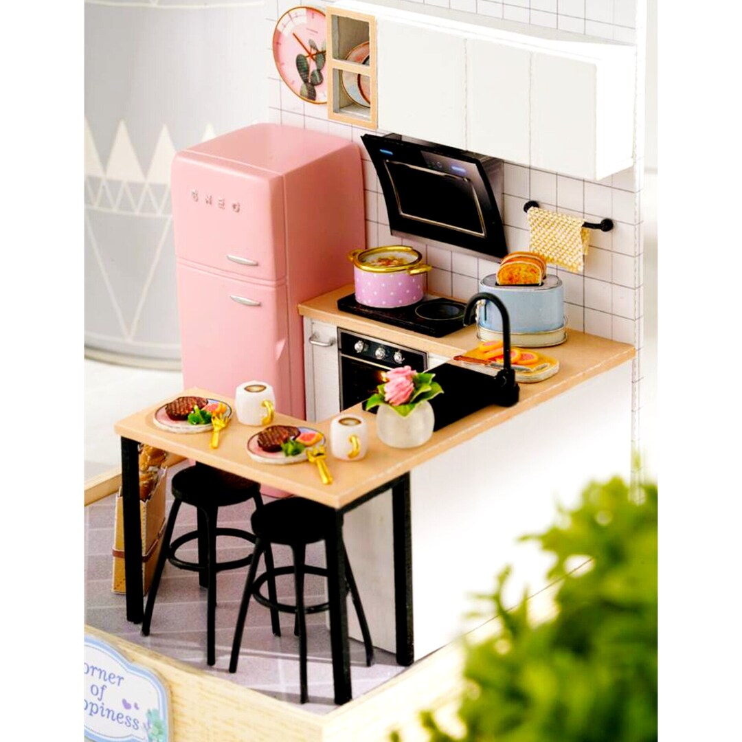 Cute Mini Kitchen DIY Project .roombox Kit - Etsy