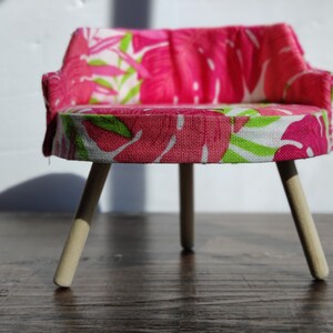 1:12 Pink Miniature Doll Lounge Chair - Etsy