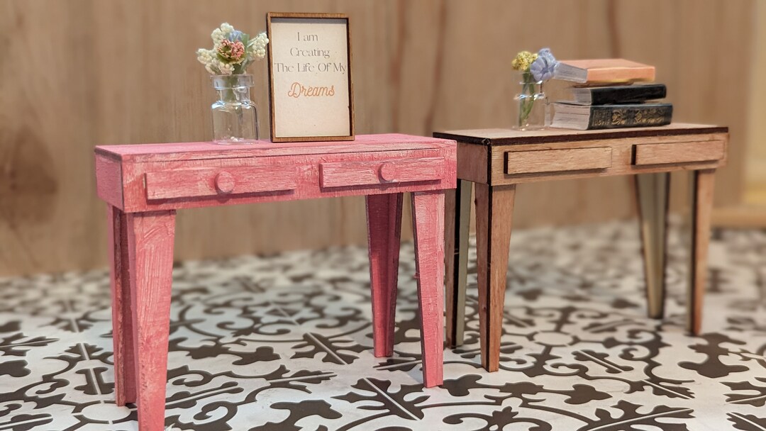 Miniature Doll Console/hallway Table DIY Set - Etsy
