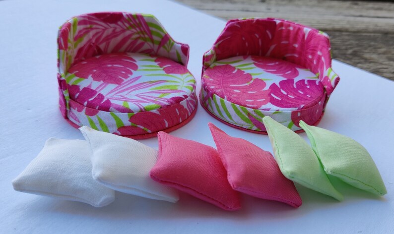 1:12 Pink Miniature Doll Lounge Chair - Etsy